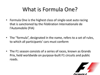 All about formula one | PPTX