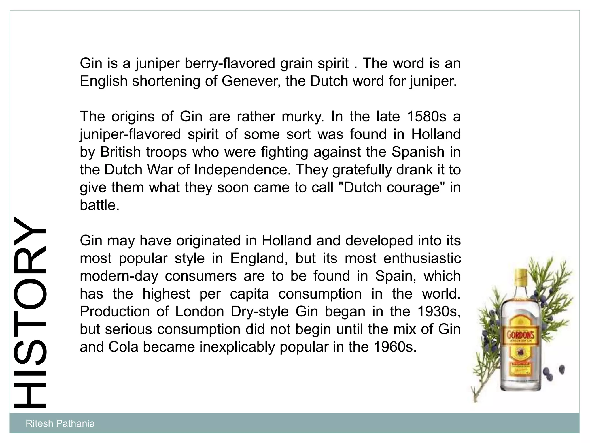 ALL ABOUT GIN | PPTX