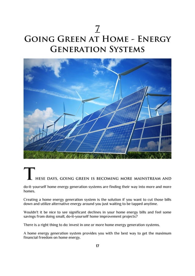 All About Green Energy | PDF