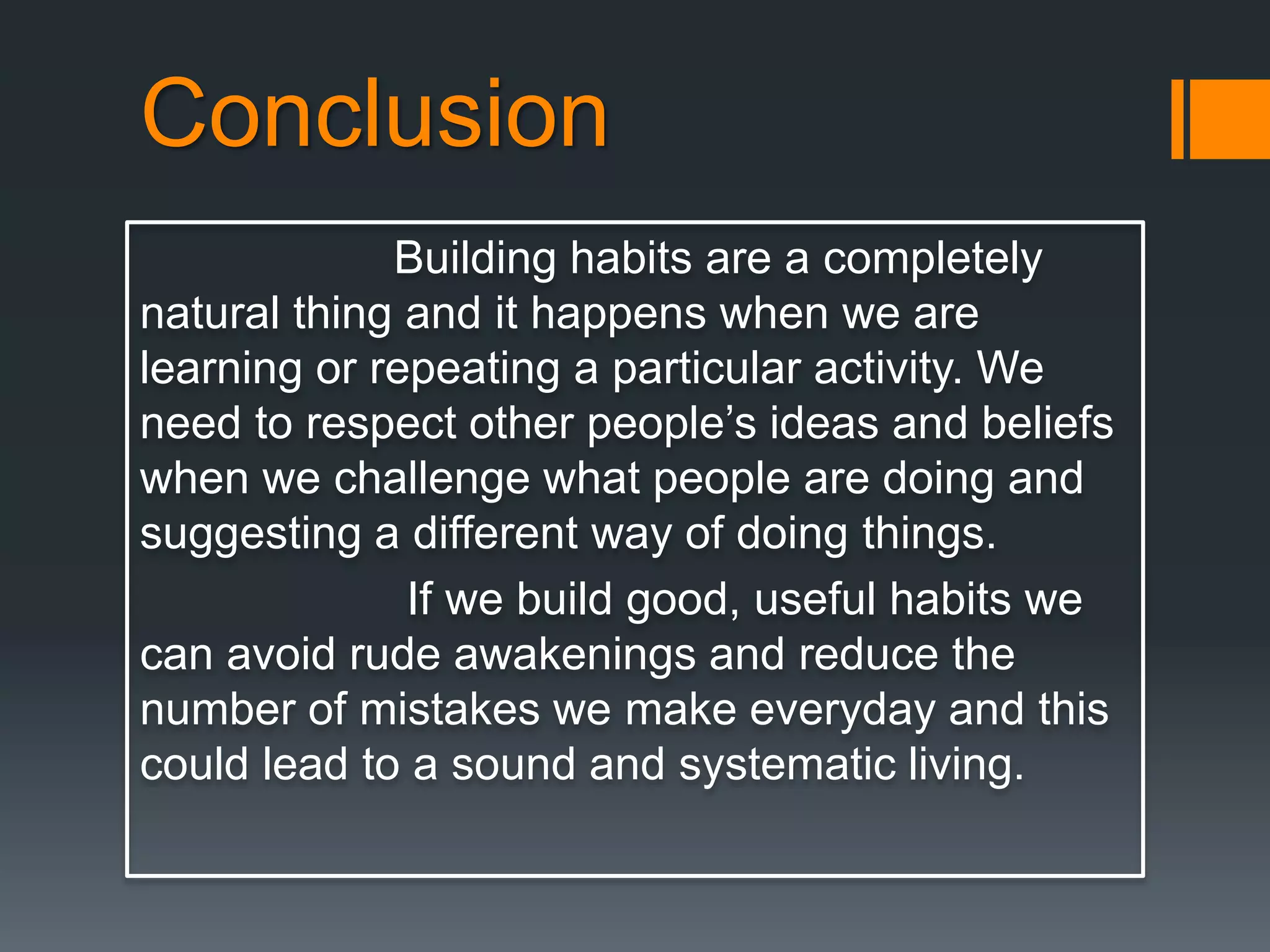 All about habits | PPTX