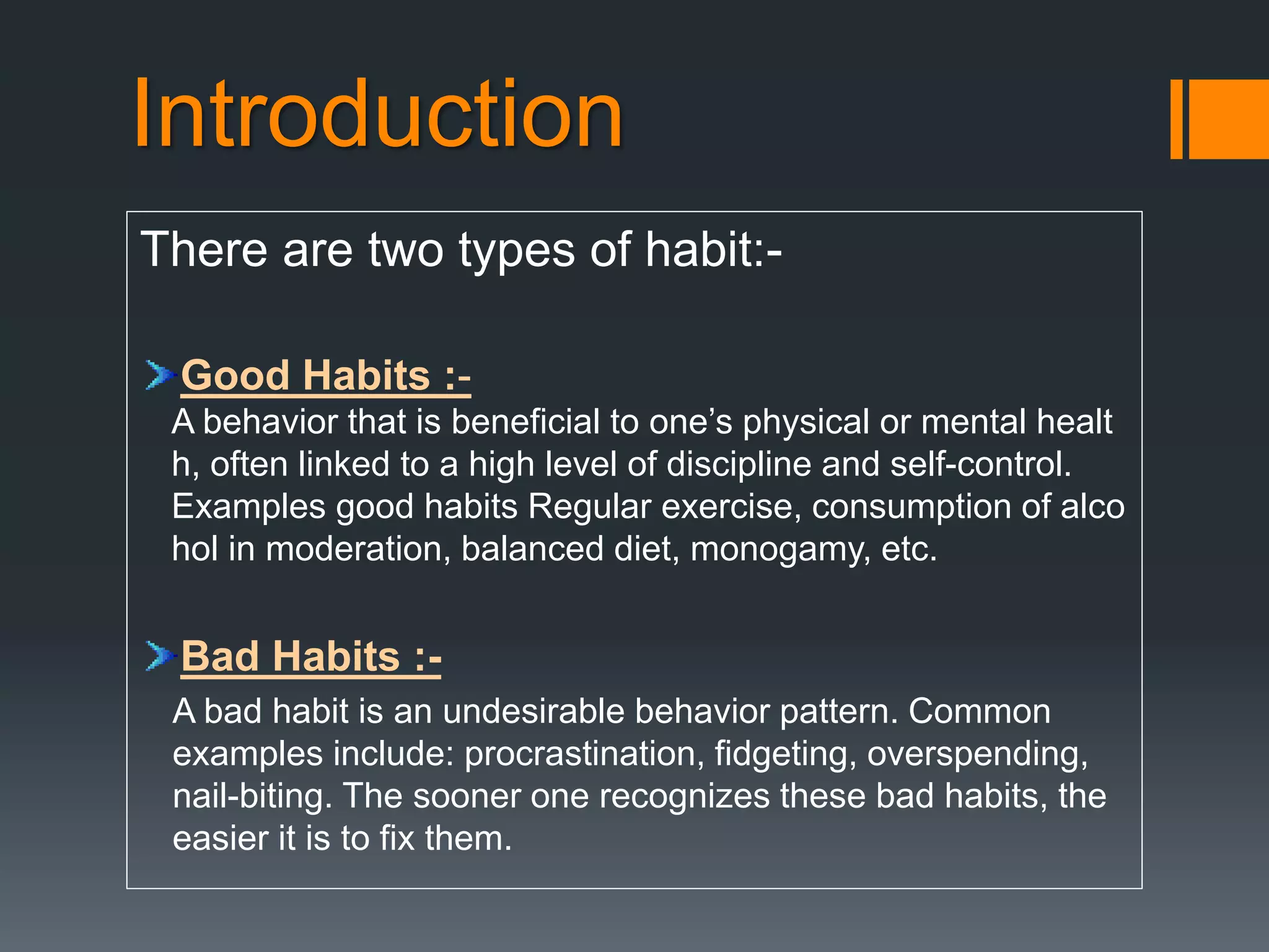All about habits | PPTX