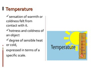 All about heat and temperature | PPT | Chemistry | Science