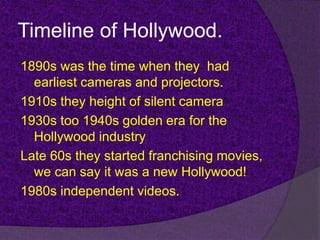 All about hollywood | PPTX
