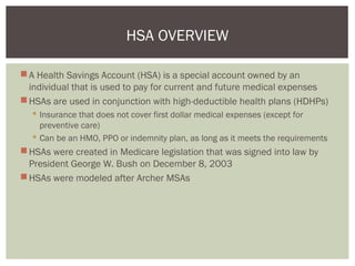 All About HSA's | PPT