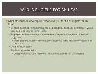 All About HSA's | PPT