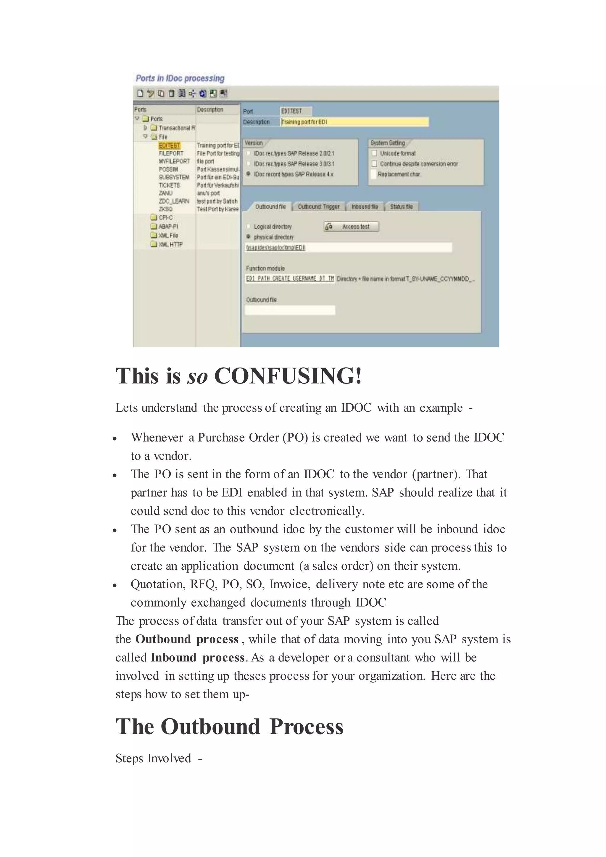 All about idoc definition architecture, implementation | DOCX