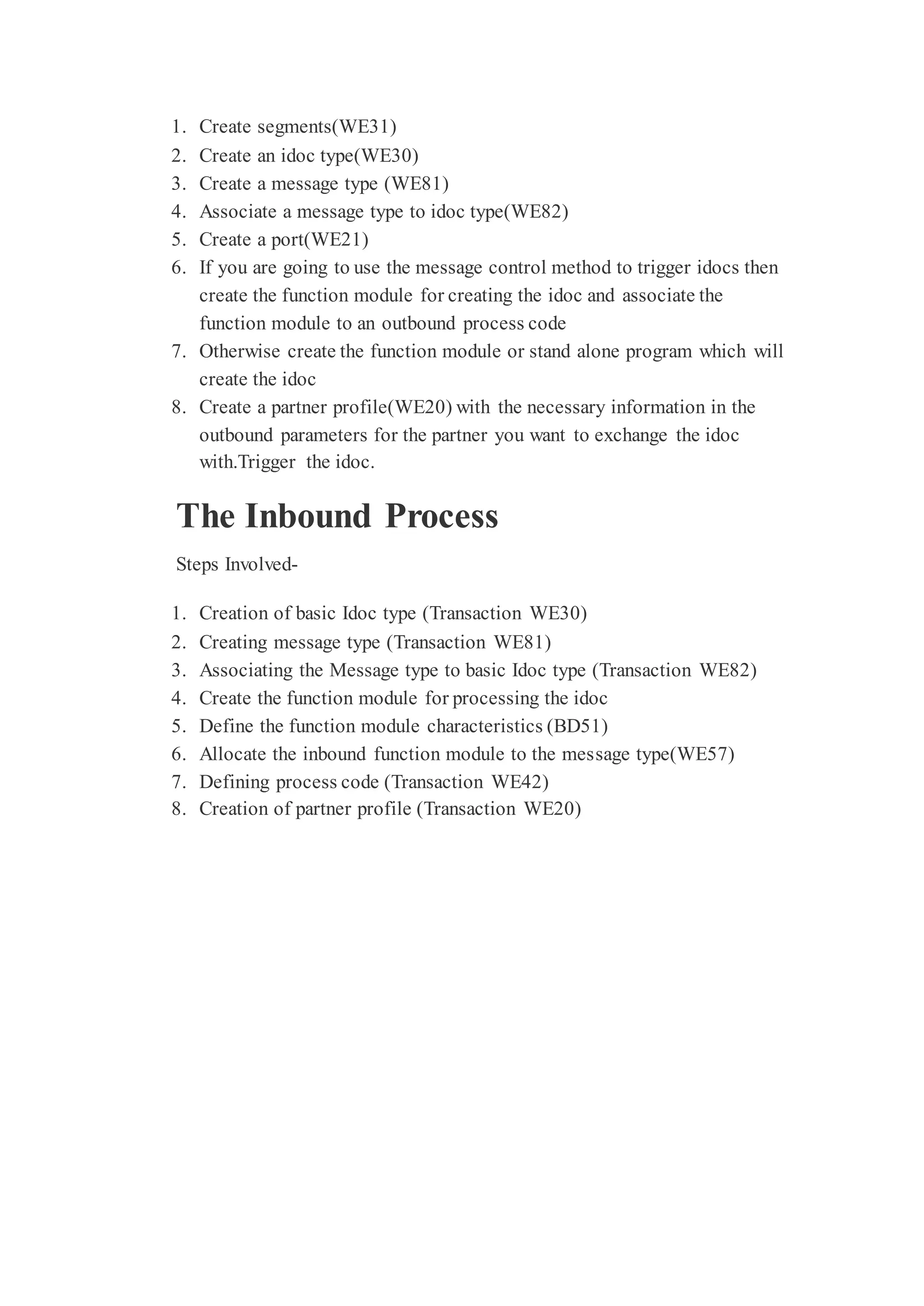 All about idoc definition architecture, implementation | DOCX