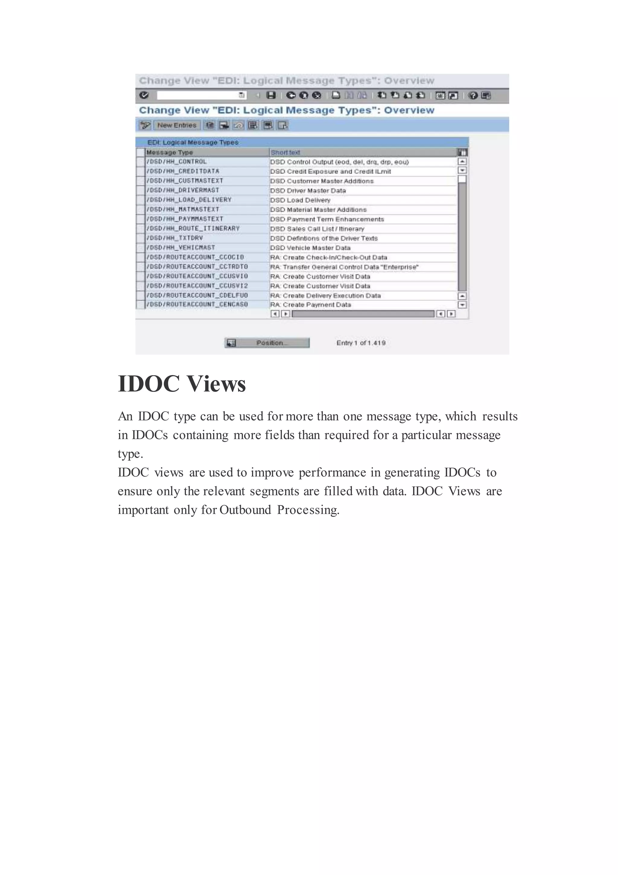 All about idoc definition architecture, implementation | DOCX