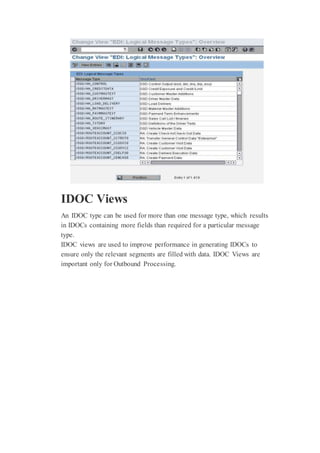 All about idoc definition architecture, implementation | DOCX