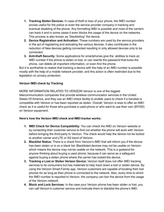 All About IMEI Number, IMEI Tracker, and Verizon IMEI Check by Tracking ...