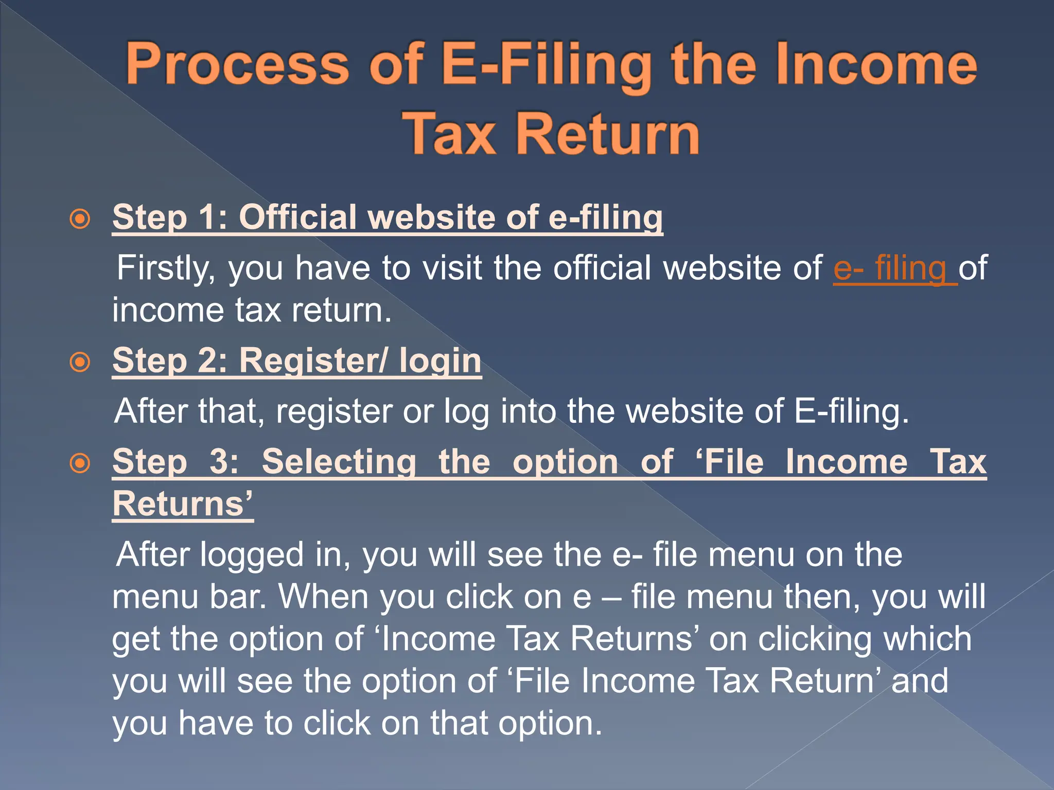 Income Tax Return Filing Online for FY 2023-24.pptx