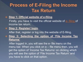 Income Tax Return Filing Online for FY 2023-24.pptx
