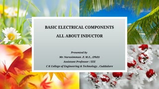 Basic Electrical Components-Capacitor basics & Types | PPTX