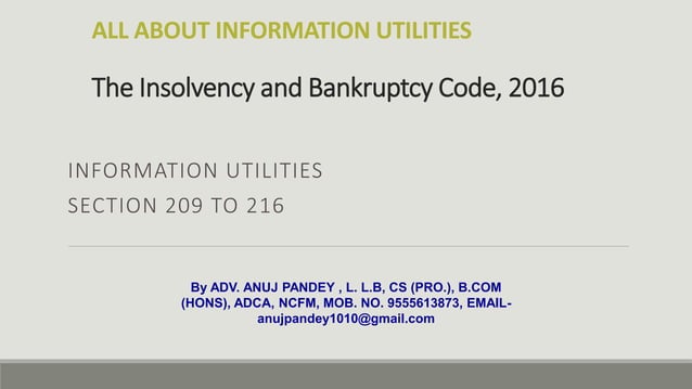 All about information utilities | PPT