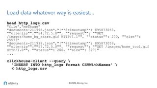 All About JSON and ClickHouse - Tips, Tricks and New Features-2022-07 ...