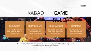 All about Kabaddi Sports - A captivating Indian team sport, demanding strength, agility, and ...
