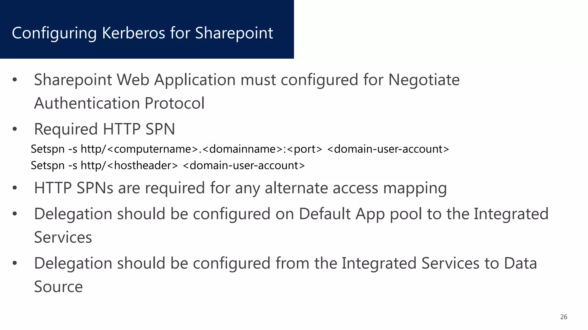 All about Kerberos In Microsoft BI | PPTX
