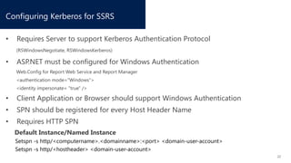 All about Kerberos In Microsoft BI | PPTX