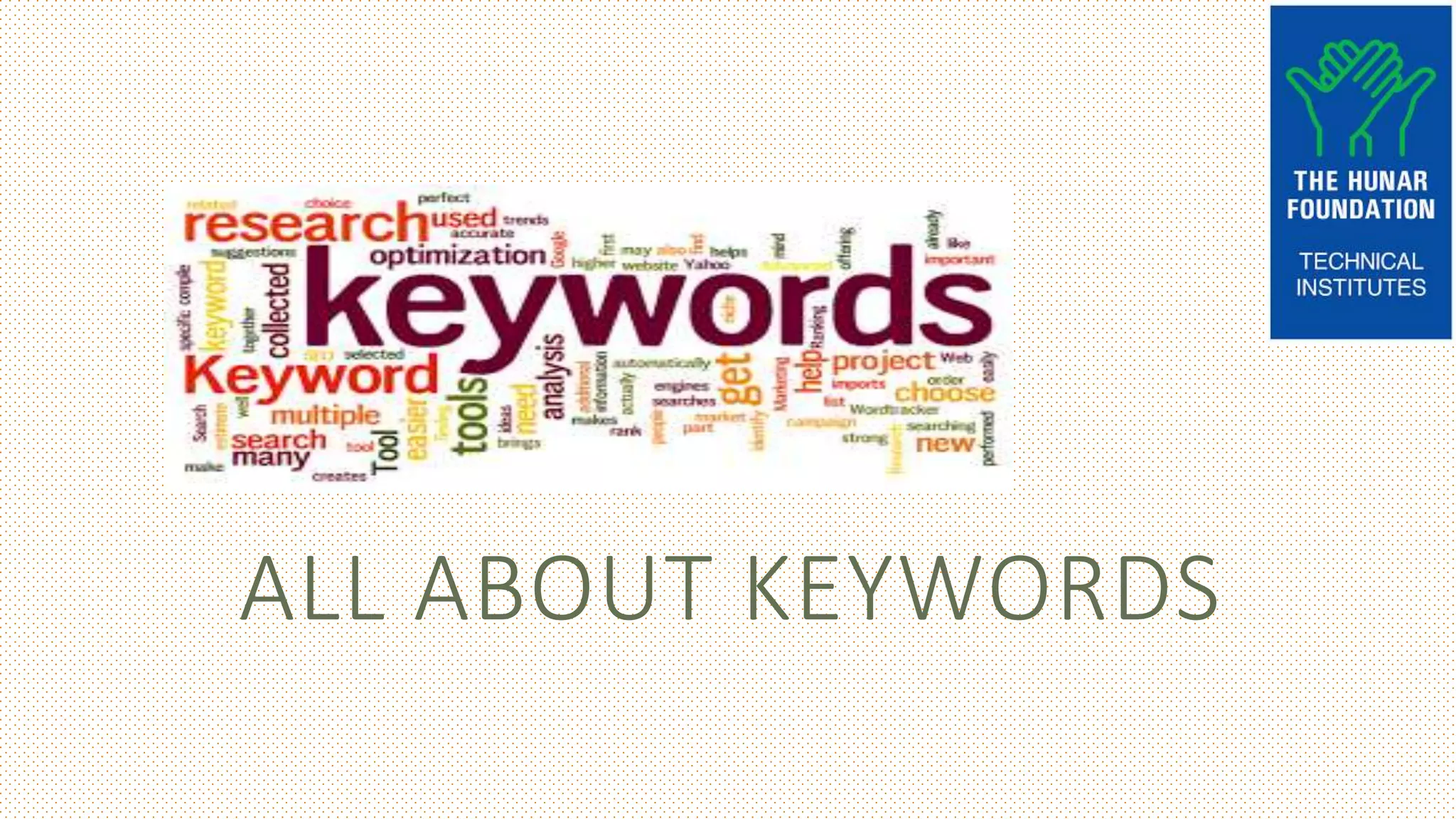 All About keywords.pptx All About keywords.pptx
