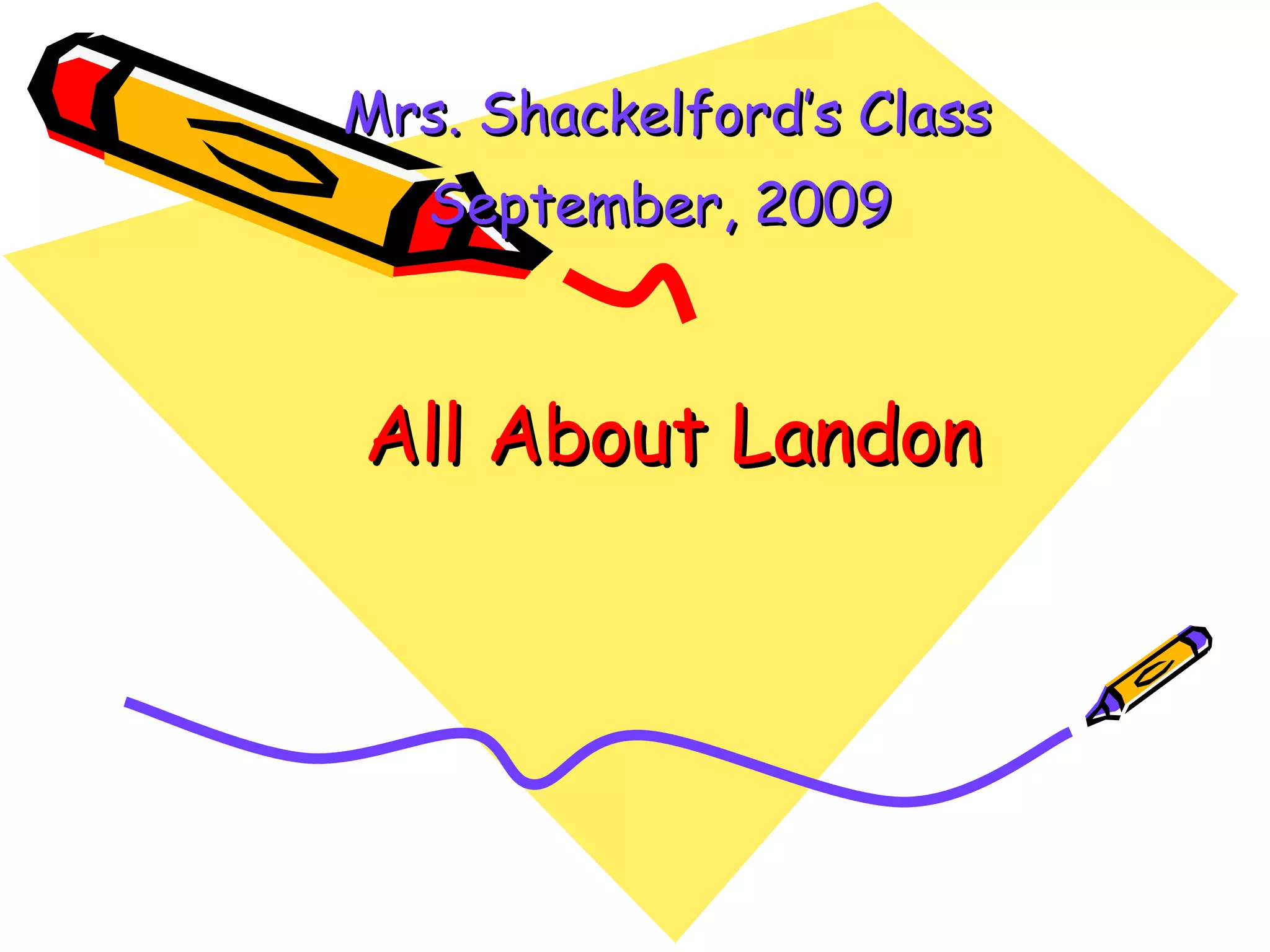 All About Landon | PPT