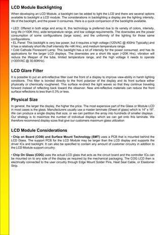 All about LCD : Technology & Application | PDF