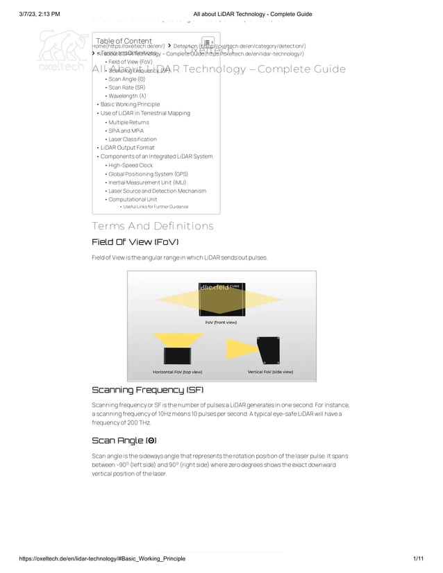 All about LiDAR Technology - Complete Guide.pdf | Geography | Science