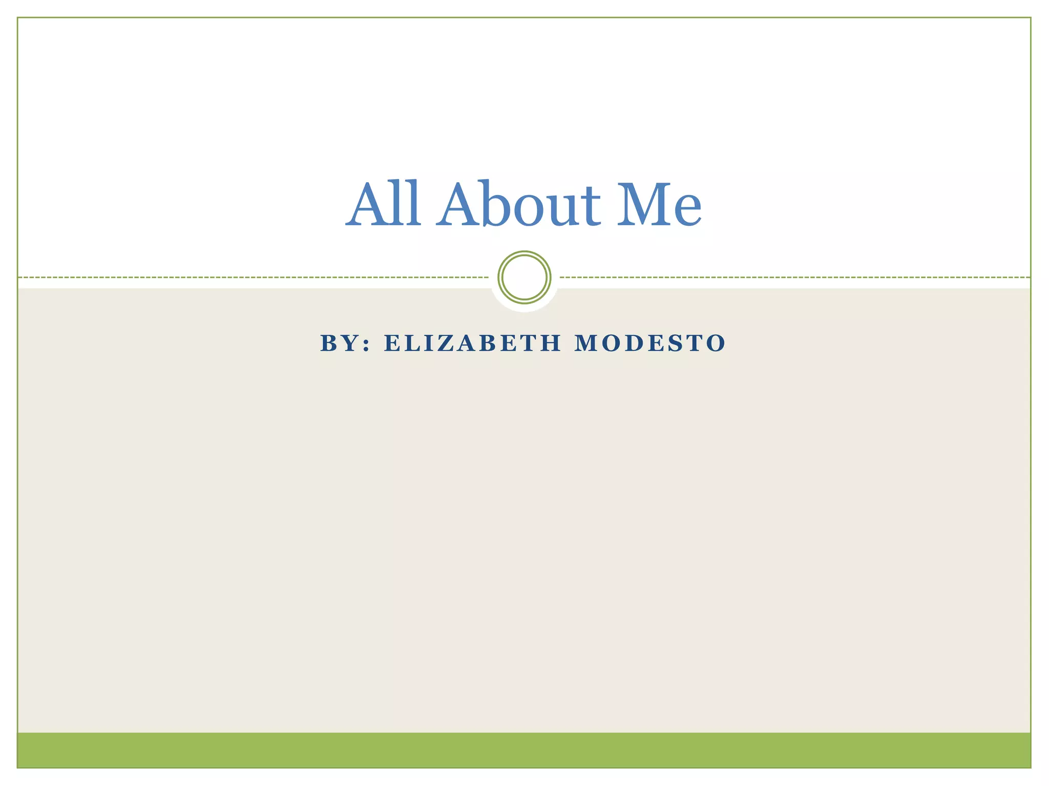 All about me | PPT