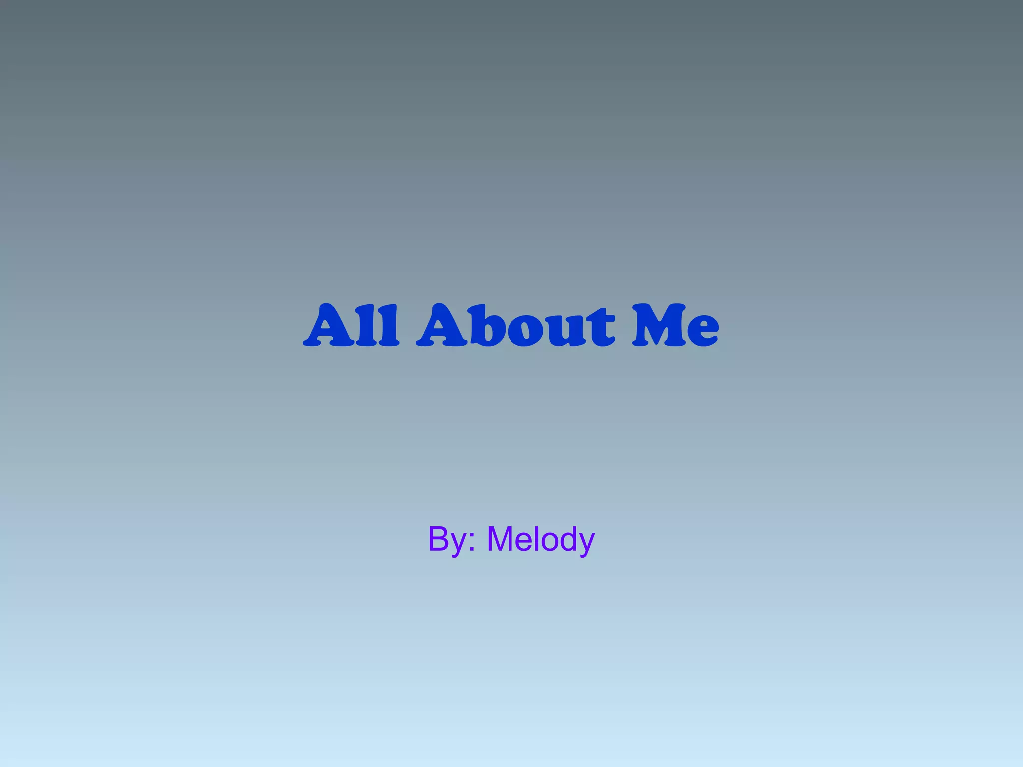 All about me | PPT