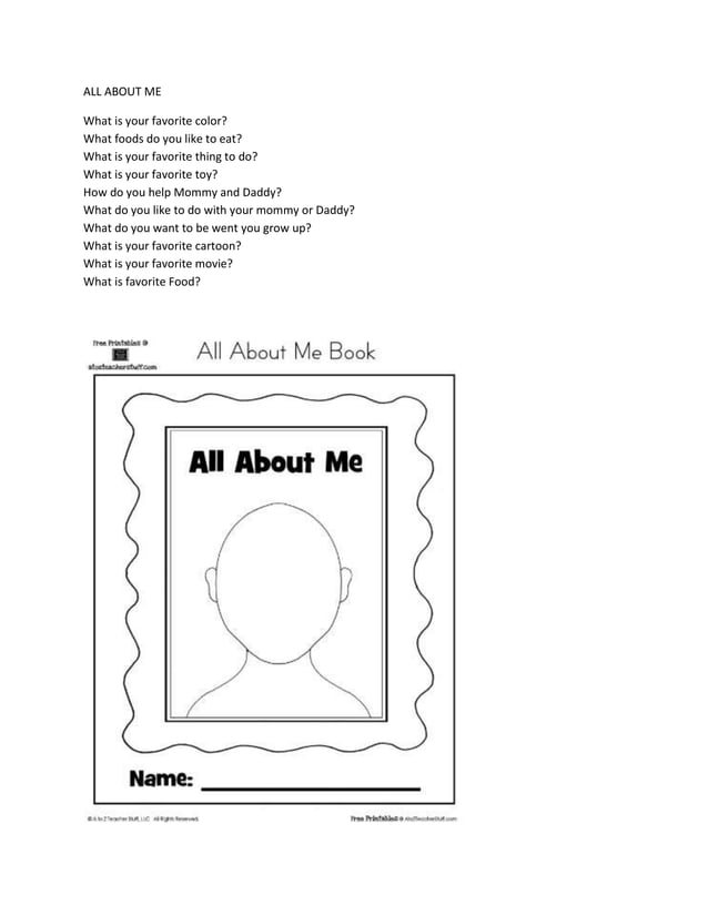 All about me | PDF