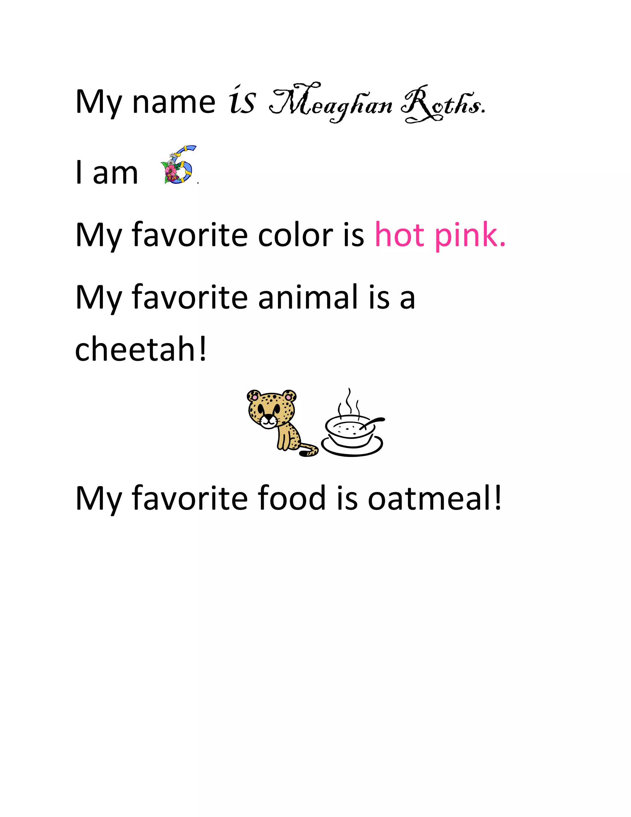 All about meaghan | PDF