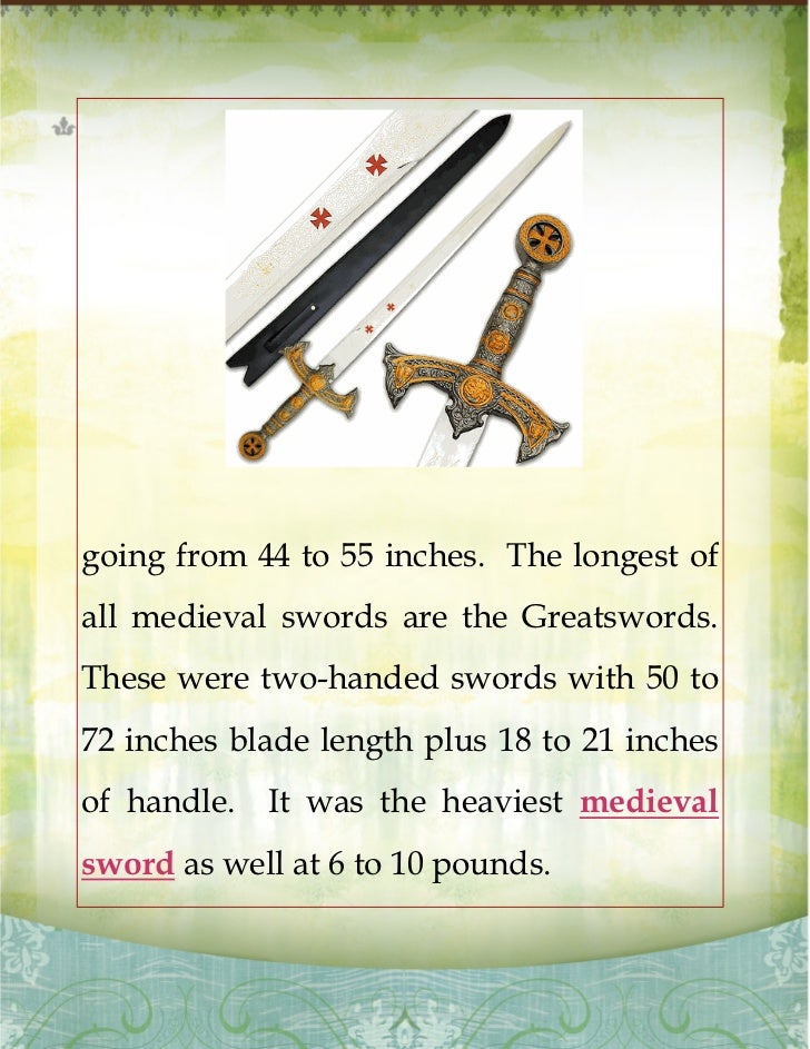 All About Medieval Swords