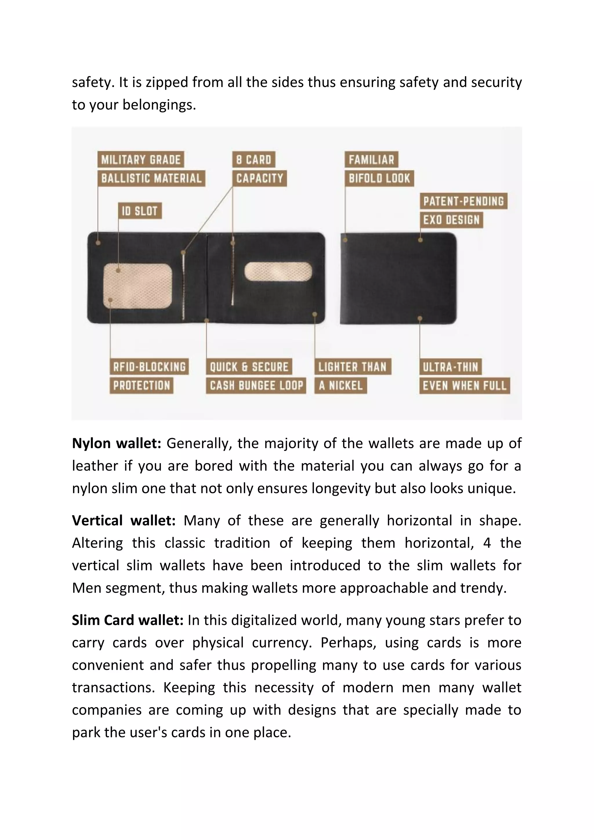 All about men's slim wallets | PDF