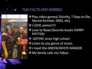 All about me tabatha stowers | PPTX