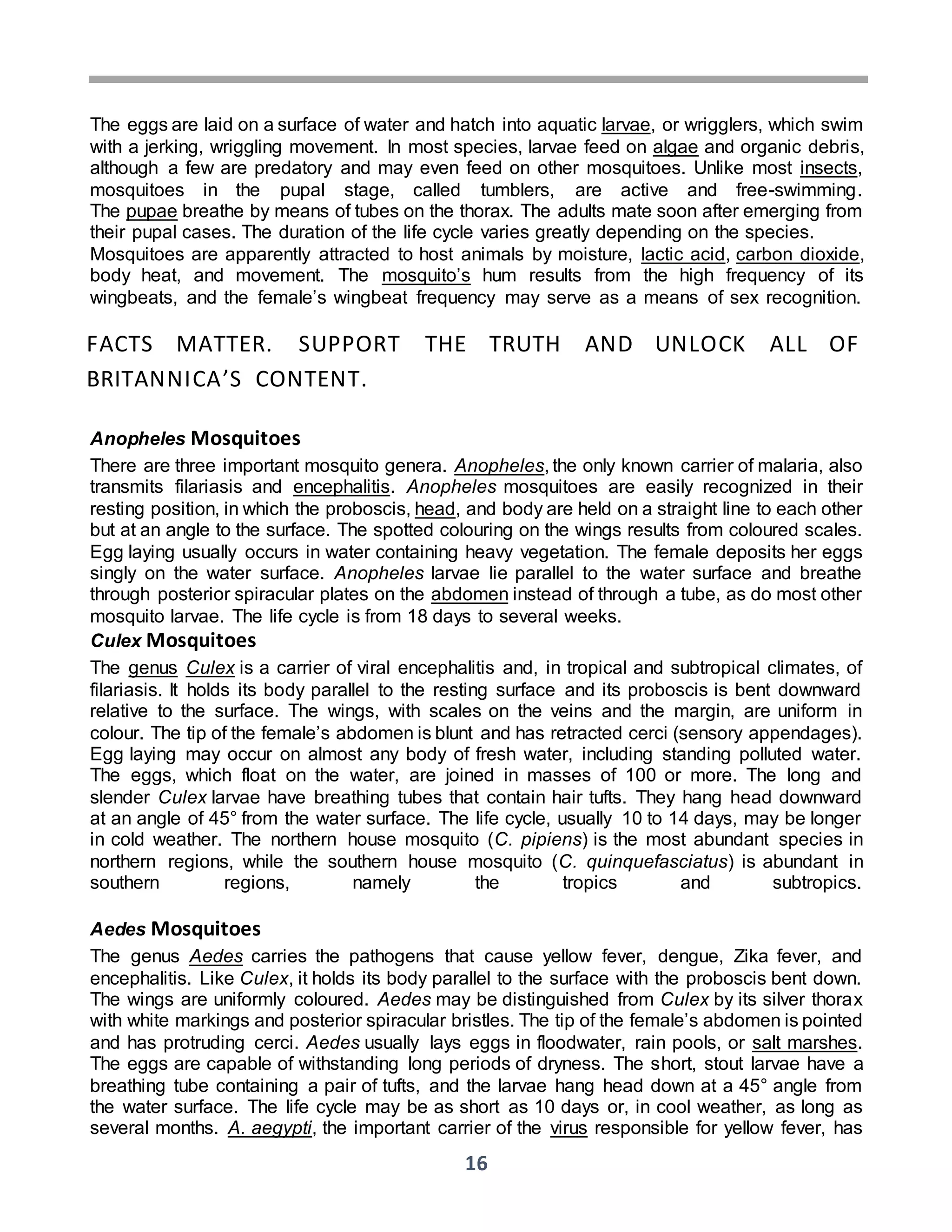 All about mosquito | DOCX