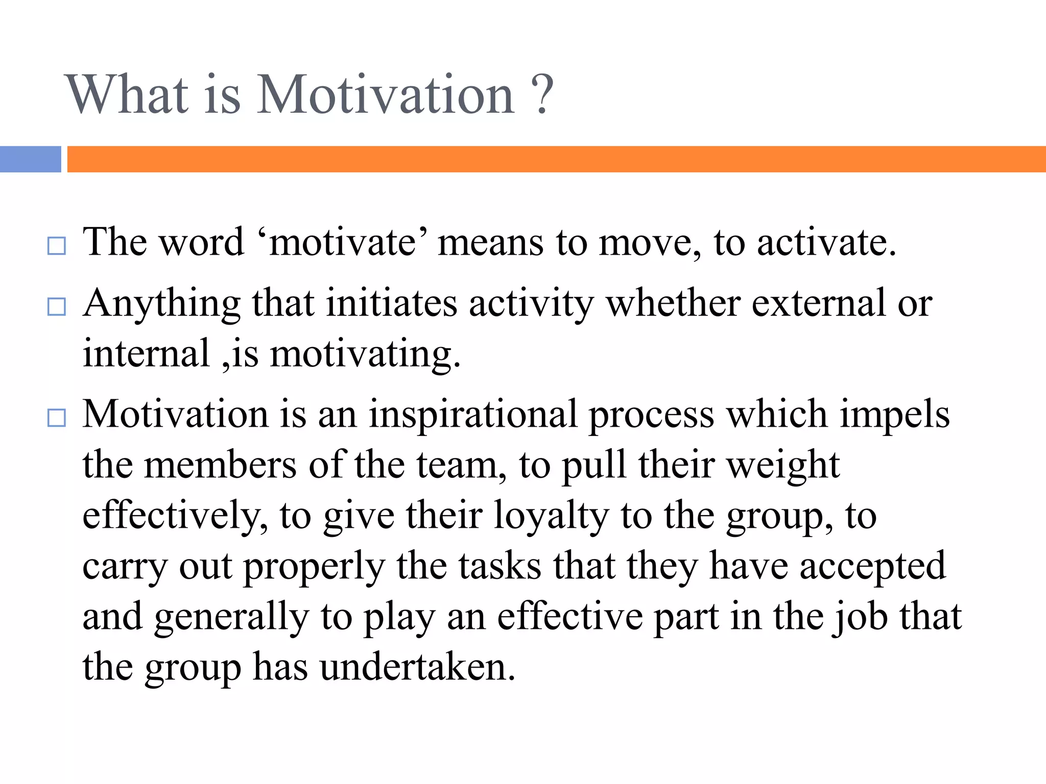 All about motivation | PDF