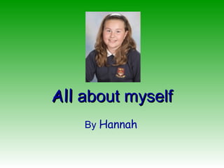 All about myself | PPT