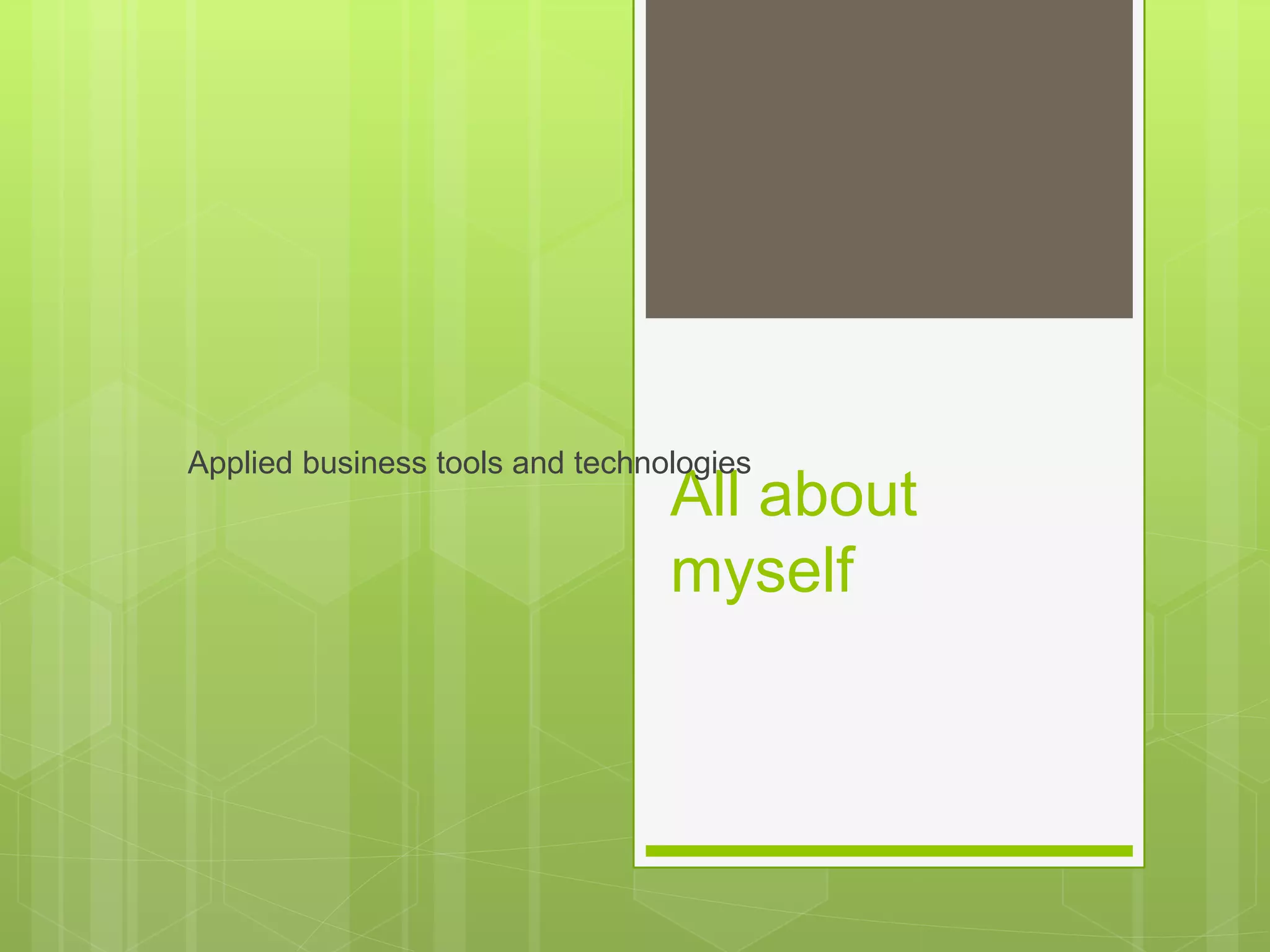 all about myself-anafe.pptx