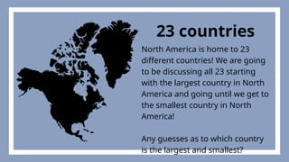 All about North America Country Social Studies Geography Presentation ...
