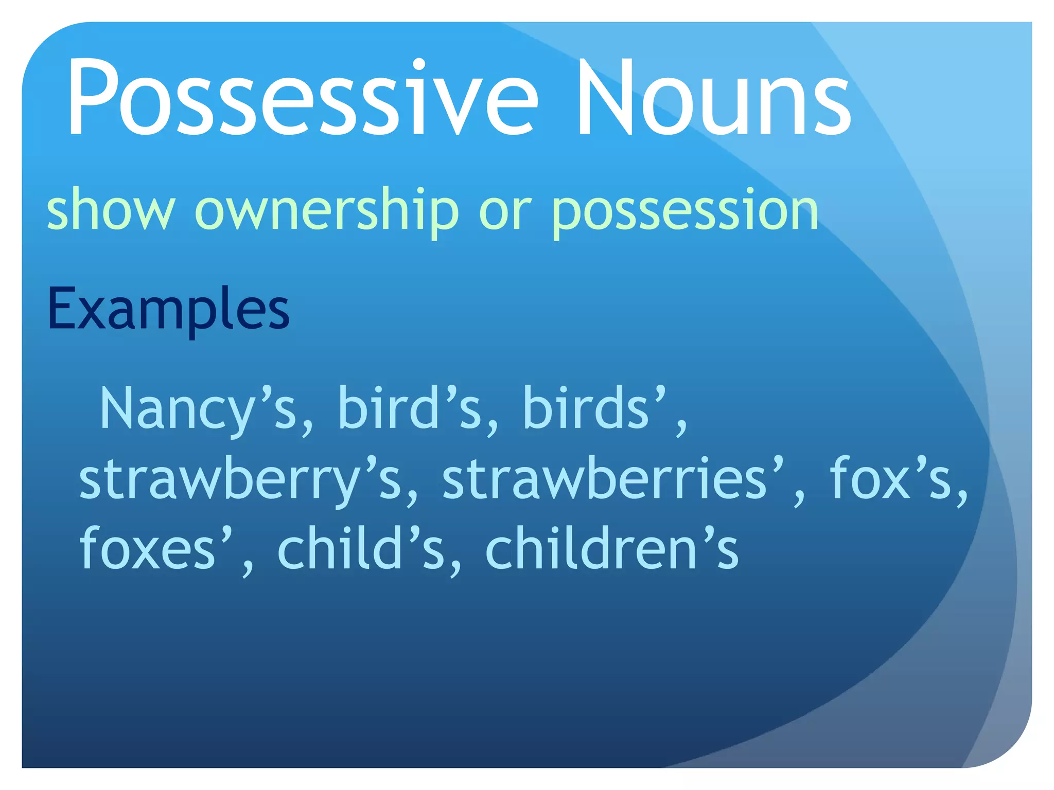 All about Nouns | PPTX
