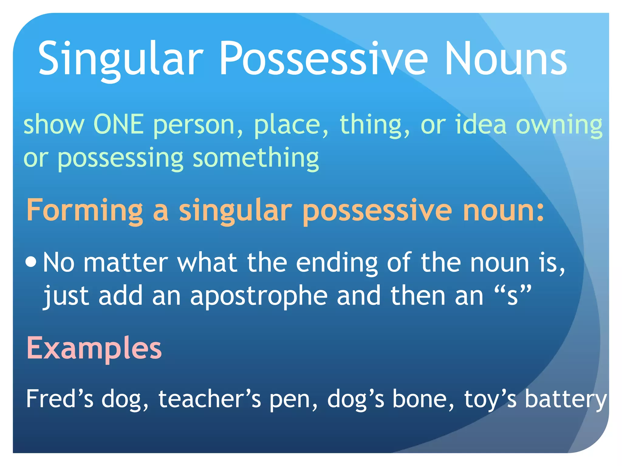 All about Nouns | PPTX