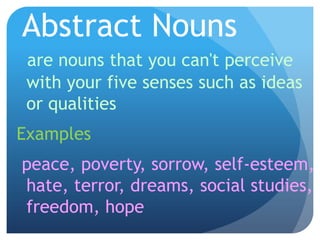 All about Nouns | PPTX