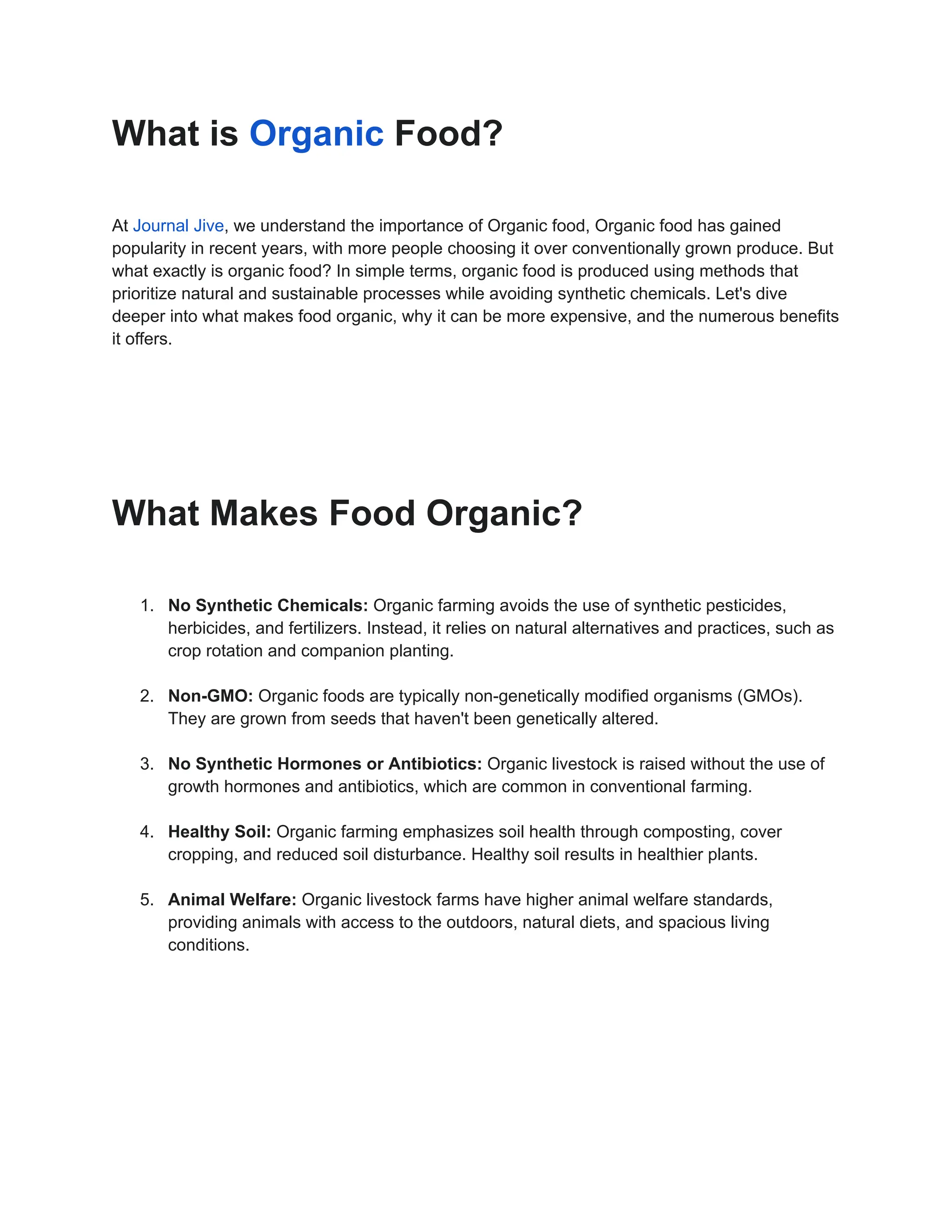 All About Organic Food | PDF