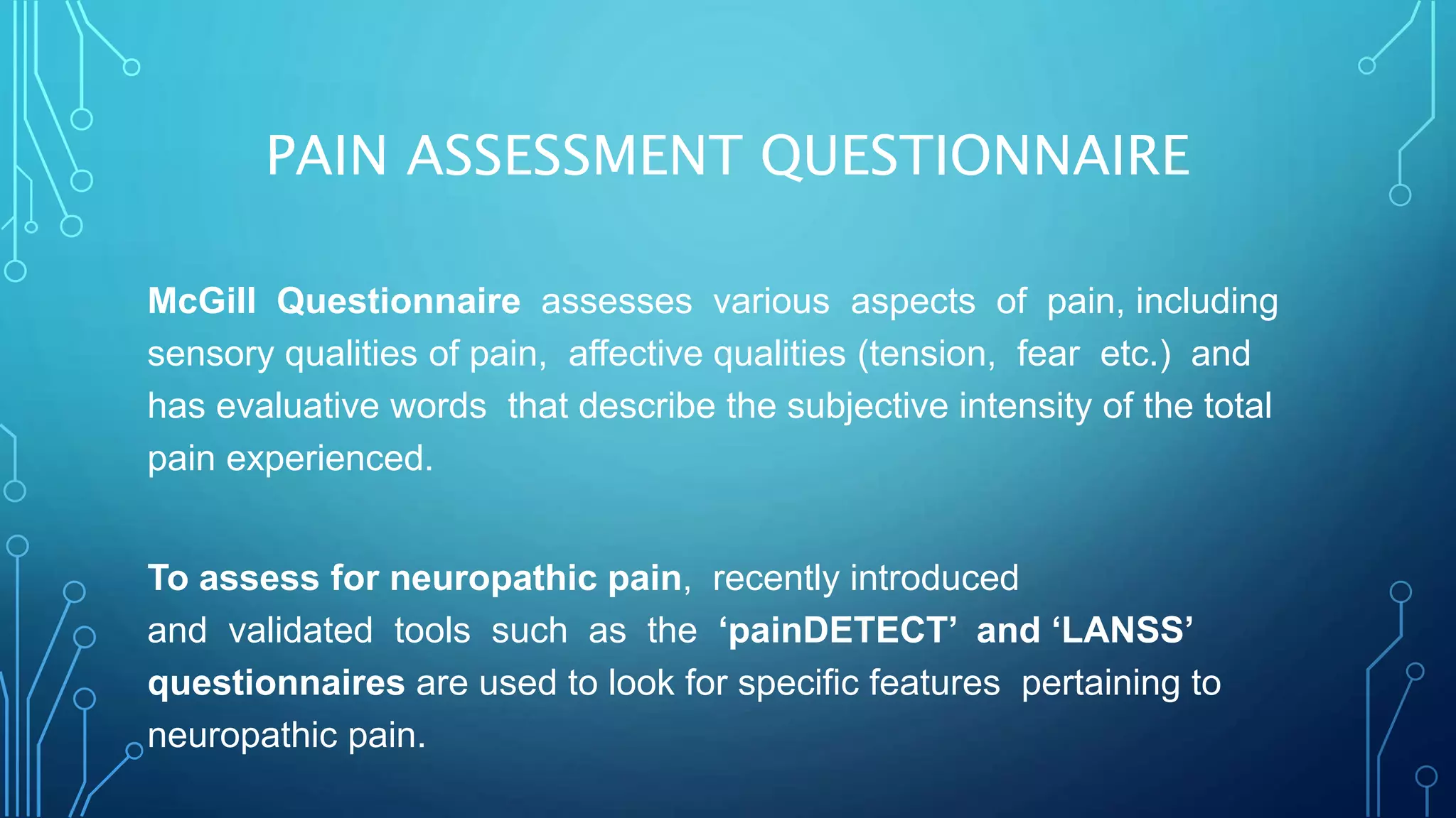 pain physiology , pathology, types , assessment, management , recent ...