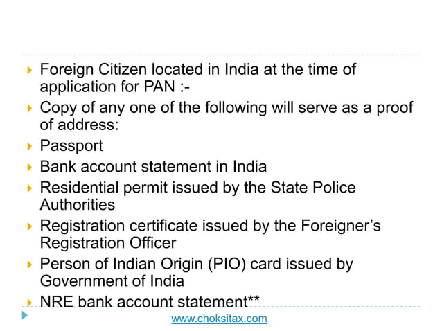 All about Permanent Account Number (PAN) | PPTX | Personal Taxes ...