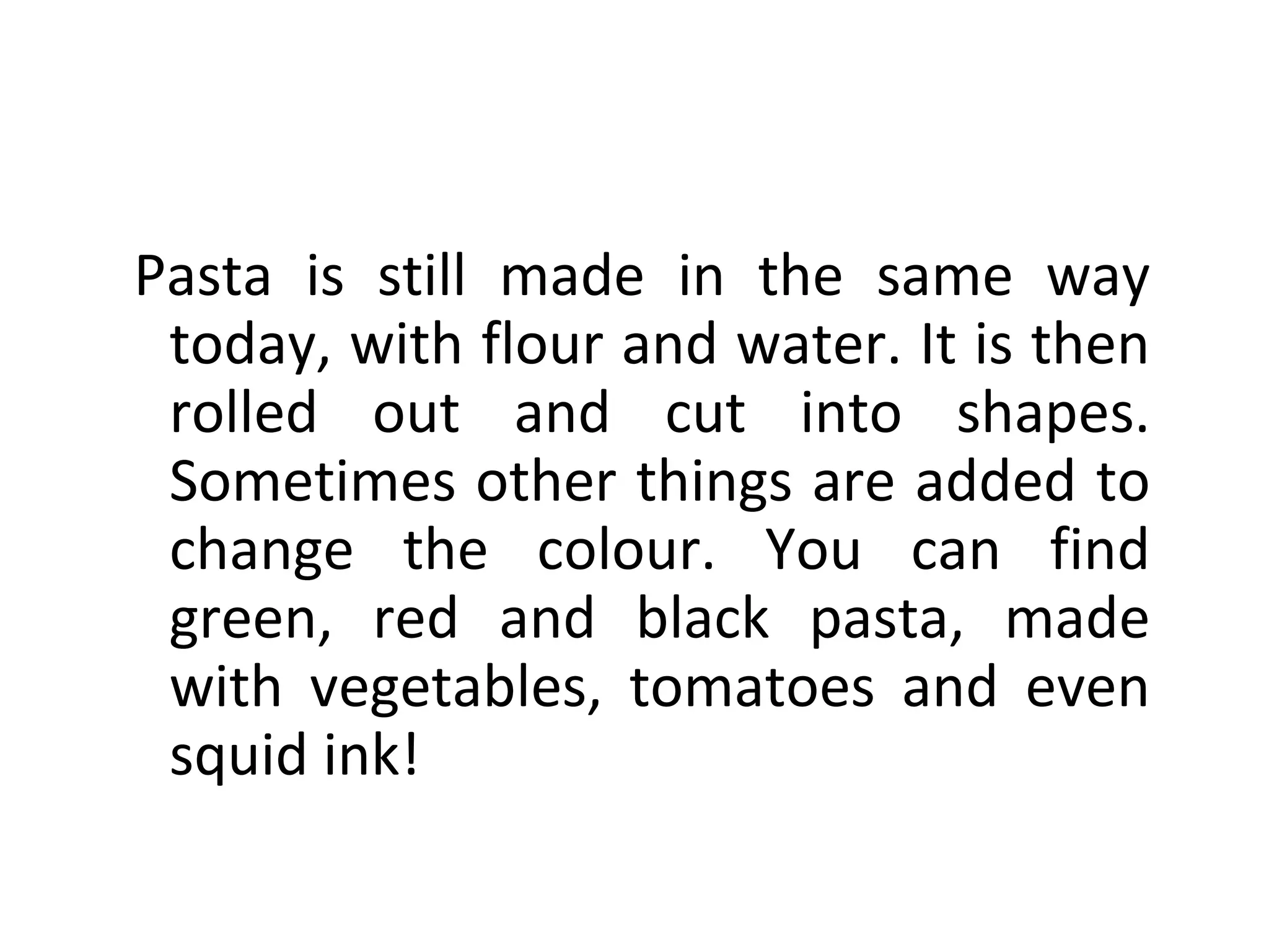 All about pasta | PPT