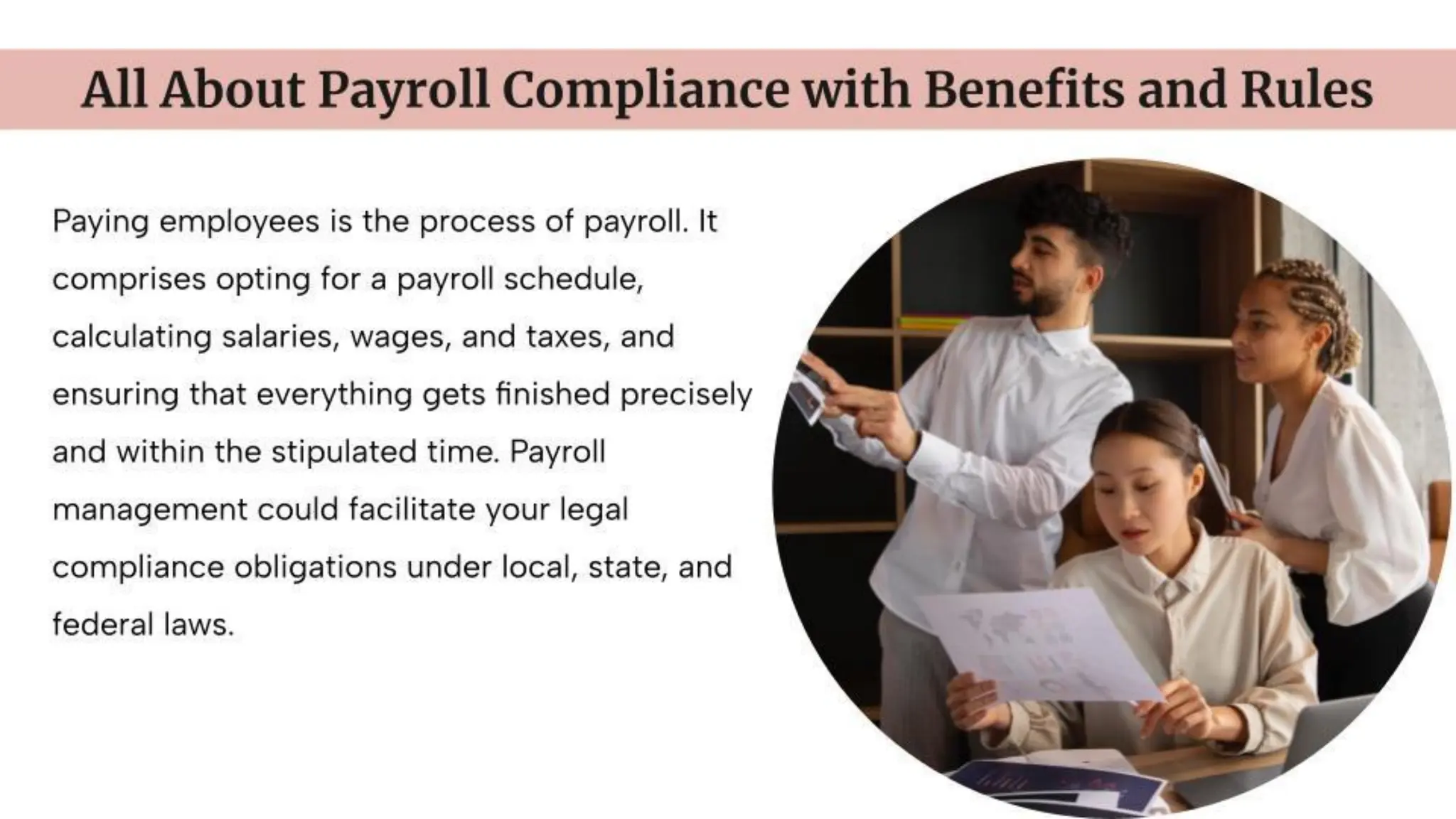 Brief Information About Payroll Compliance: Benefits, Rules, and Laws | PPT