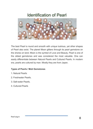 All about pearl gemstone | PDF