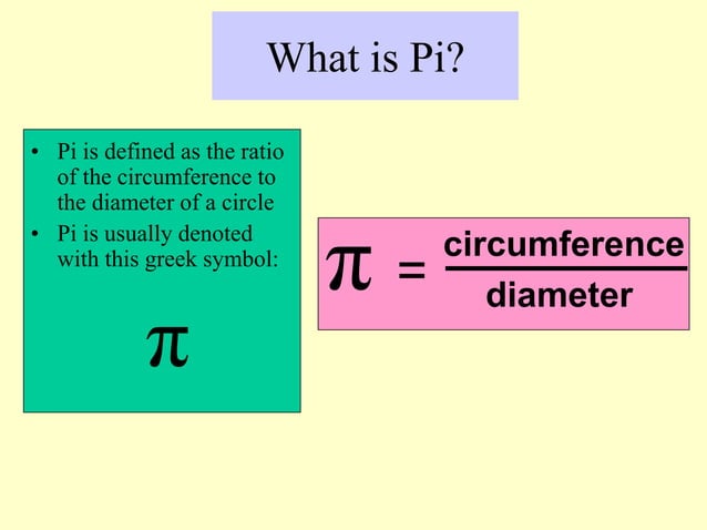 All About Pi | PPT | Physics | Science