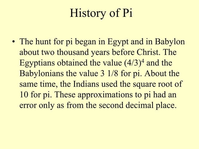 All About Pi | PPT | Physics | Science