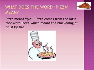 Food Tech Project ALL ABOUT PIZZA | PPTX